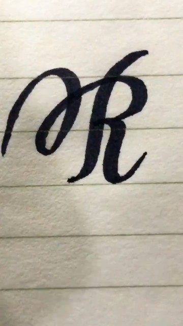 How to write "R" with cut marker #art #shorts #youtubeshorts #trending ...