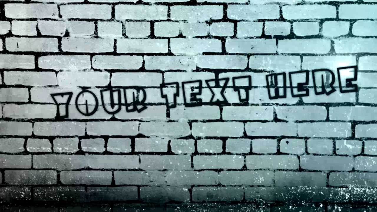 Free After Effects wall text template - YouTube