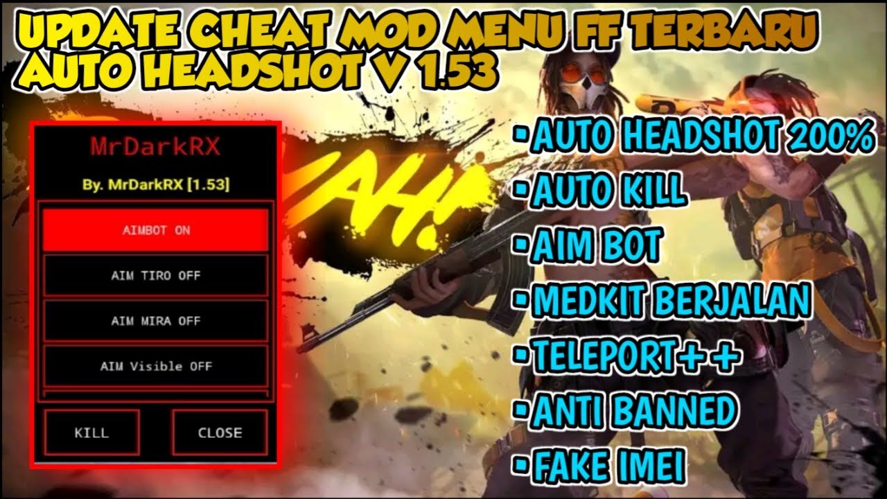 CHEAT FF TERBARU AUTO HEADSHOT, SETELAH UPDATE!!! - YouTube