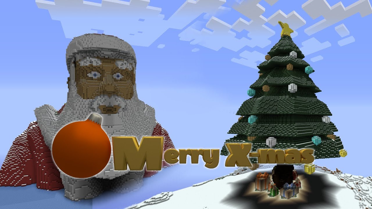 [X-Mas Special] Santa Claus made of Minecraft blocks - YouTube