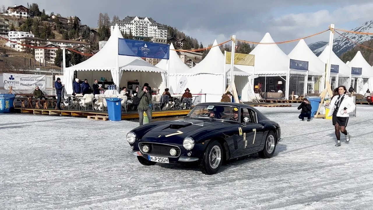 Ferrari Classic Car am The ICE St. Moritz 2023 - YouTube