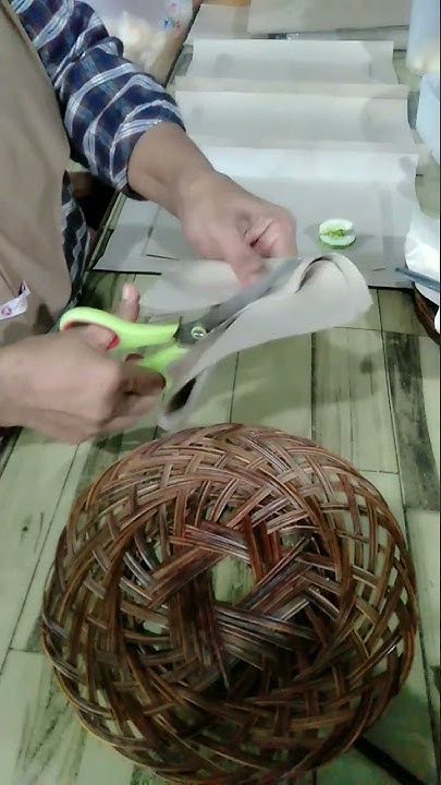 cara membuat alas piring dari kertas nasi, piring lidi - YouTube