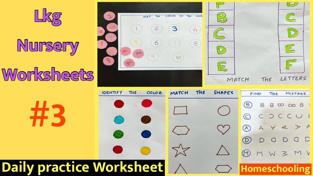 Lkg worksheets #3 / Lkg daily practice worksheets #worksheets #lkg #ukg ...