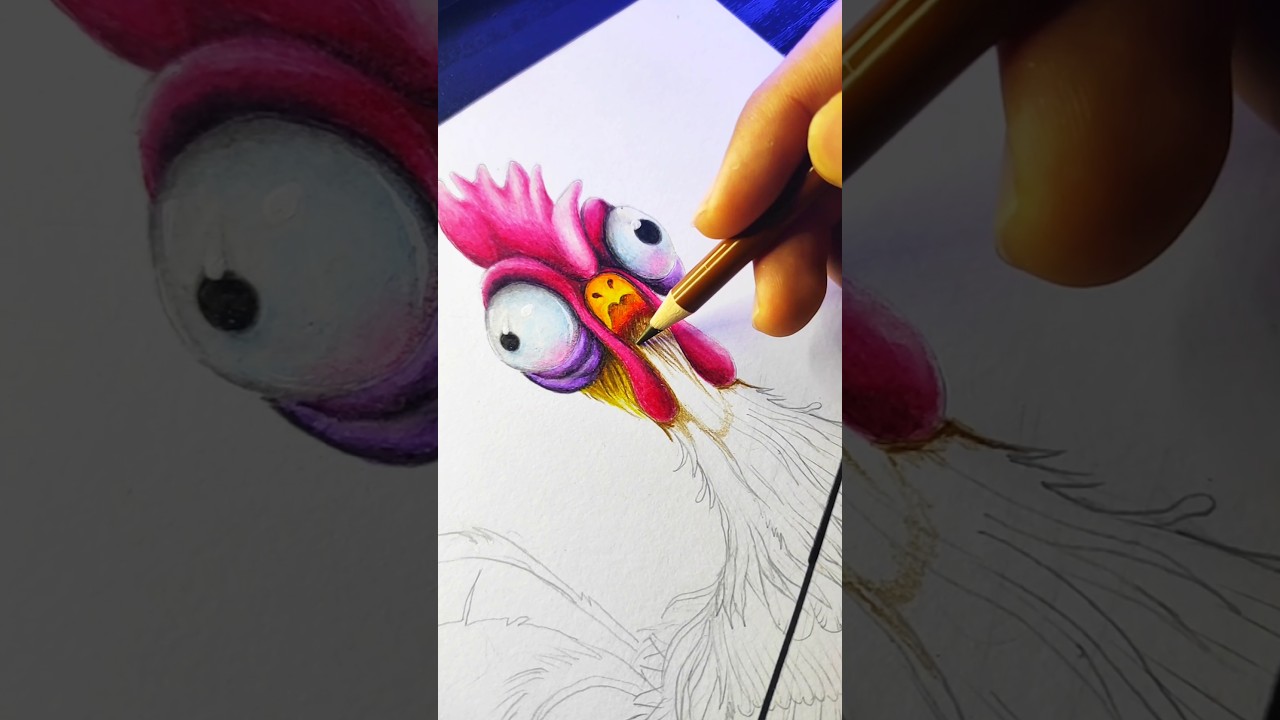 Drawing| The Chicken From Moana 2 Disney Vs X- Ray (DISNEY) #art # ...