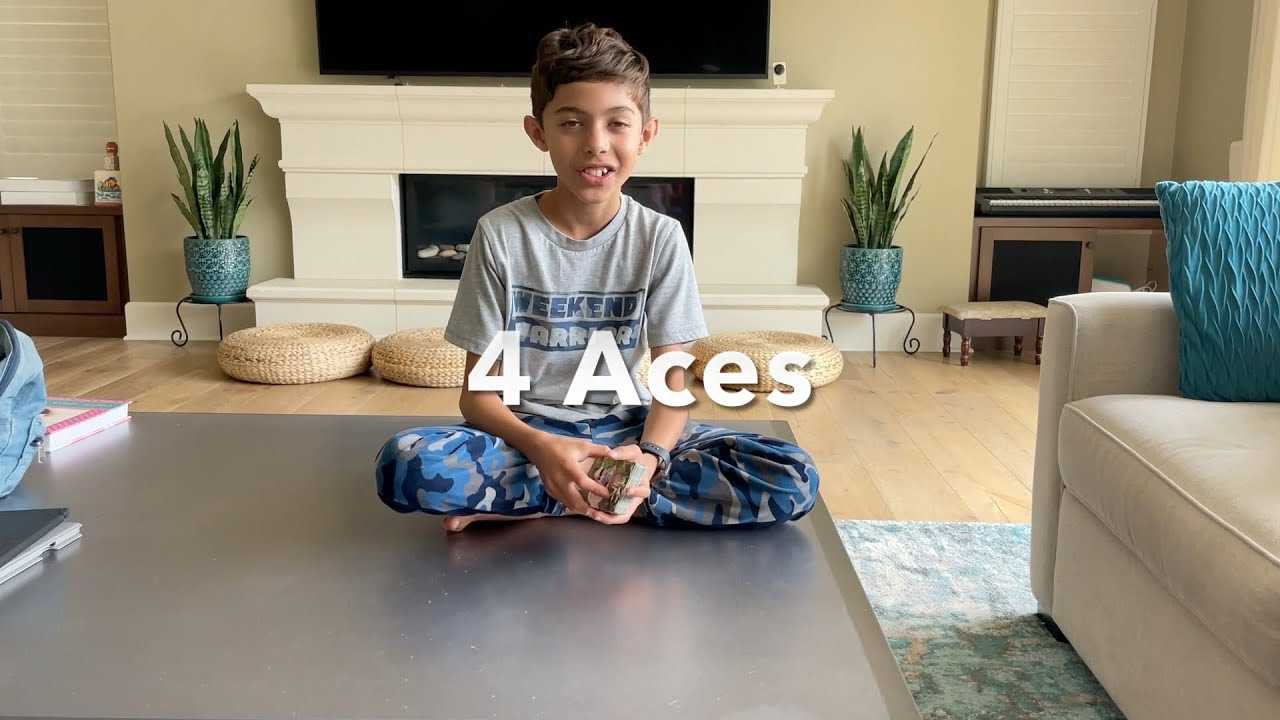 Kids Card Trick Tutorial #1 - 4 Aces - YouTube