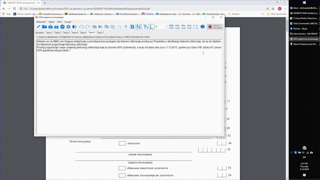 Diktiranje obrazaca za PIO fond - YouTube