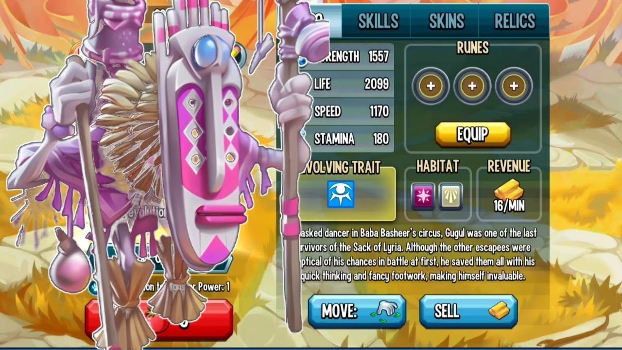 Monster Legends : GUGUL Level 100 [New Alpine Era Free Monster] - YouTube