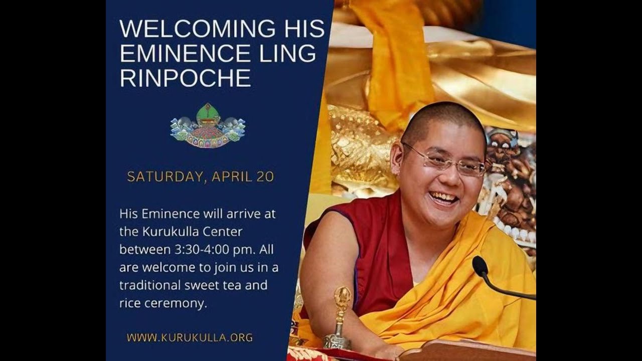 H.E. Ling Rinpoche warm welcome by Kurukulla center members and Tibetan ...