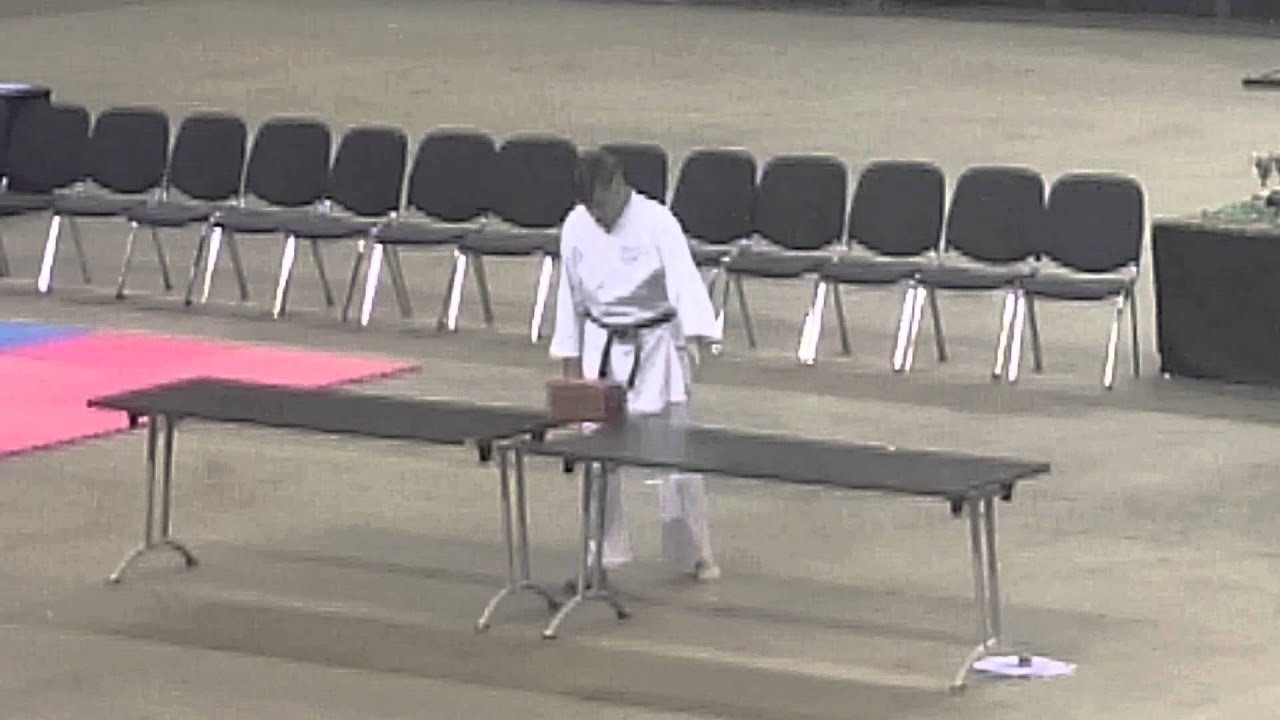 Kancho breaking at GKR Karate World Cup 5/7/15 - YouTube