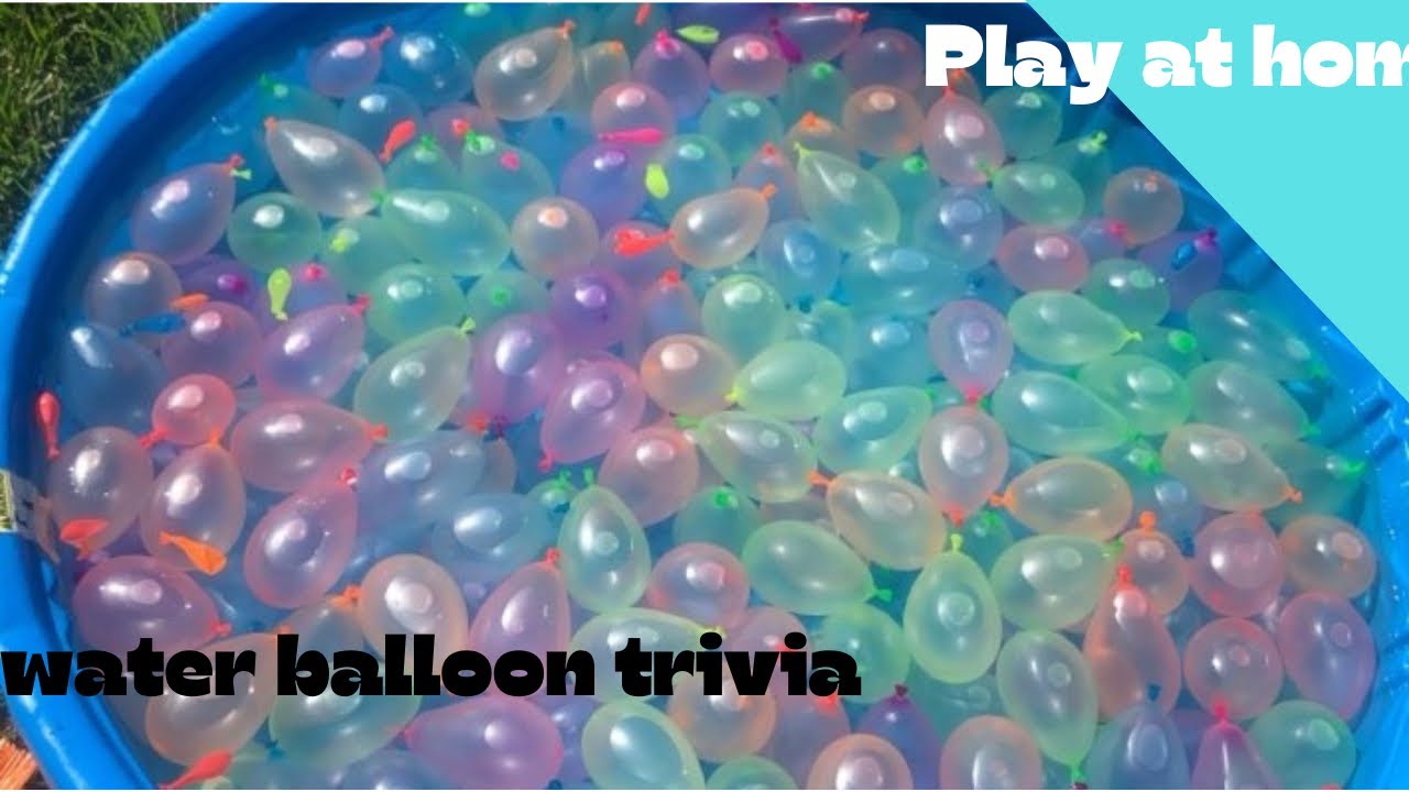 Water balloon, trivia challenge! - YouTube
