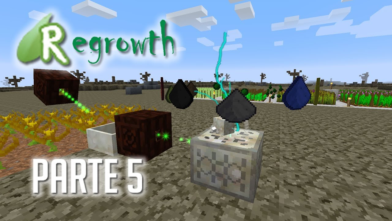 MINECRAFT MODS - REGROWTH (1.7.10) - PARTE 5 - Criando Sementes com ...