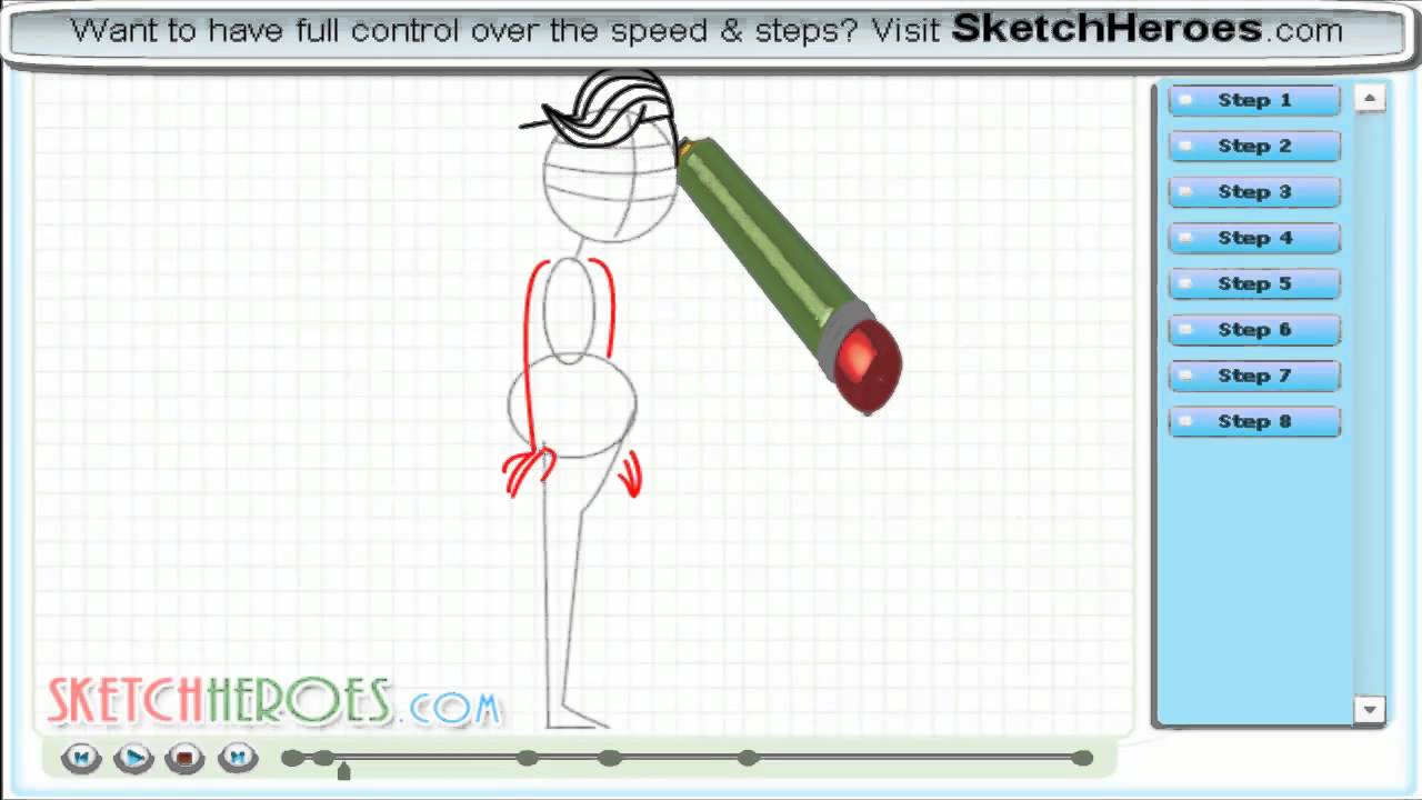 How to draw -Sierra- (Total Drama World Tour) -- drawing tutorial video ...