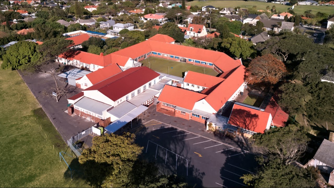 2021 Pinelands Primary (Blue) School, Cape Town. 4K Drone Stock ...