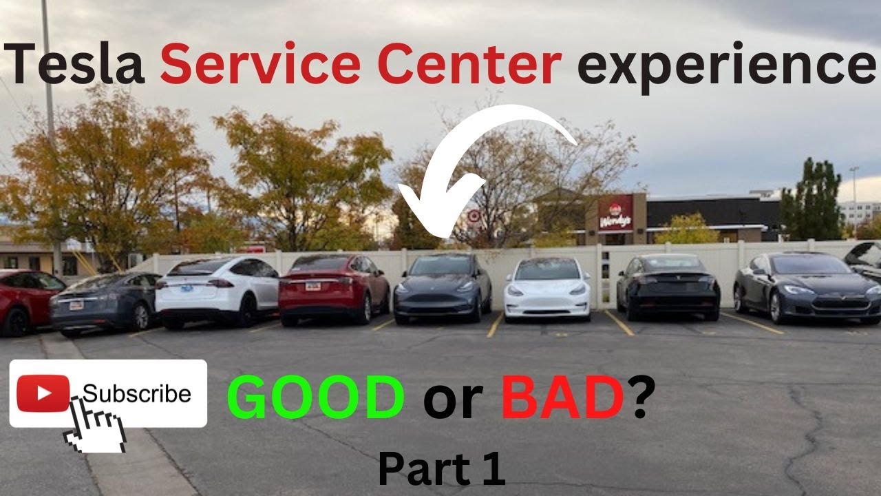 TESLA service center experience Part 1 - panel gaps and charger - YouTube