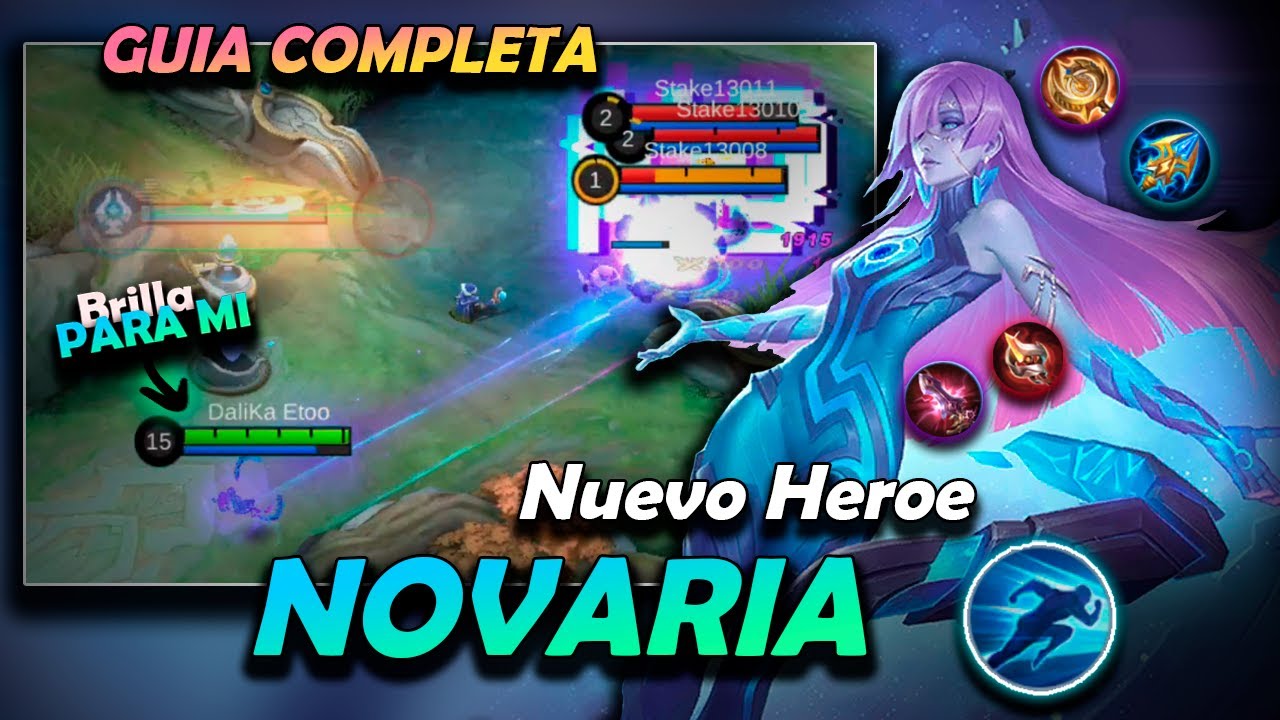 NUEVO HEROE NOVARIA - NOVARIA GUIA COMPLETA - BUILD COMBO TIPS - MOBILE ...