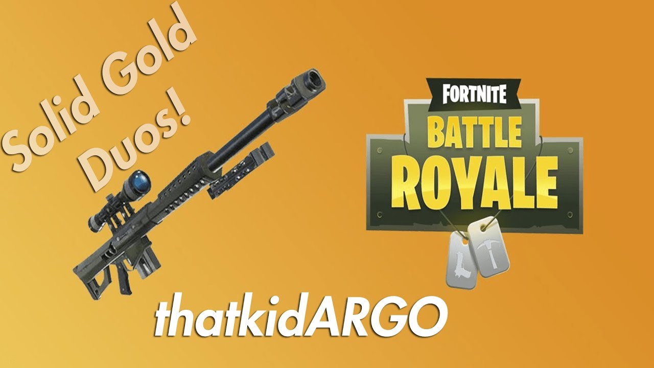 FORTNITE! Solid Gold Duo WIN! - YouTube