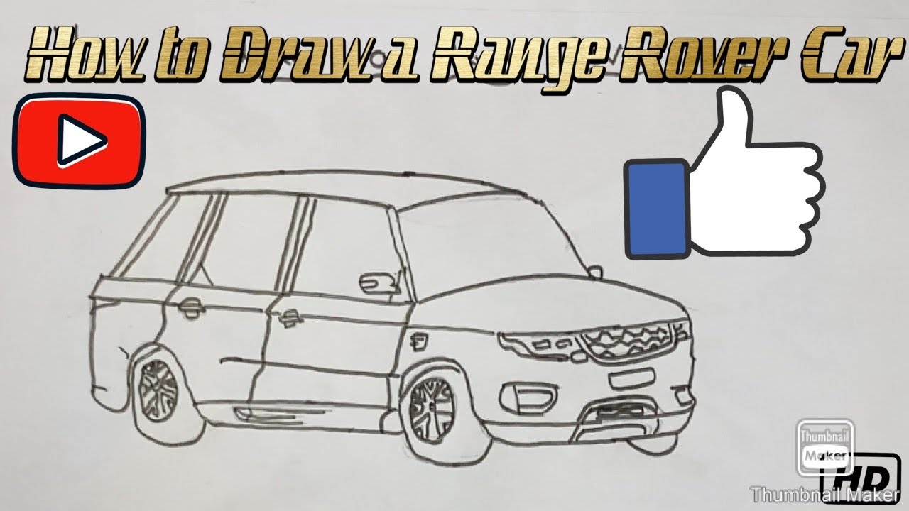 How to Draw a Range Rover Car | Easy | Craft Tube - YouTube