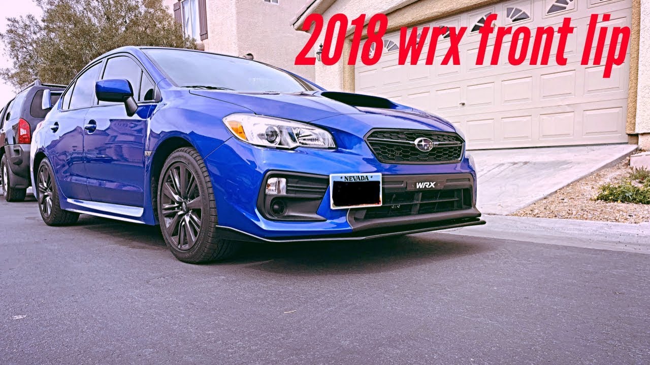 2018 Wrx Front lip Installation - YouTube