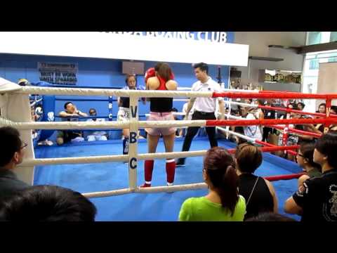 VBC Muay Thai Inter-Club: Nada (red) vs Natasha (Impact MMA)