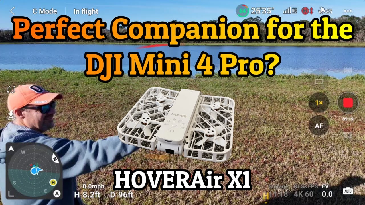 DJI Mini 4 Pro's Perfect Companion? / HOVERAir X1 Self-Flying Camera ...