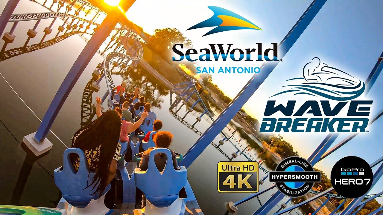 2019 Wave Breaker The Rescue Coaster On Ride Ultra HD 4K POV SeaWorld ...