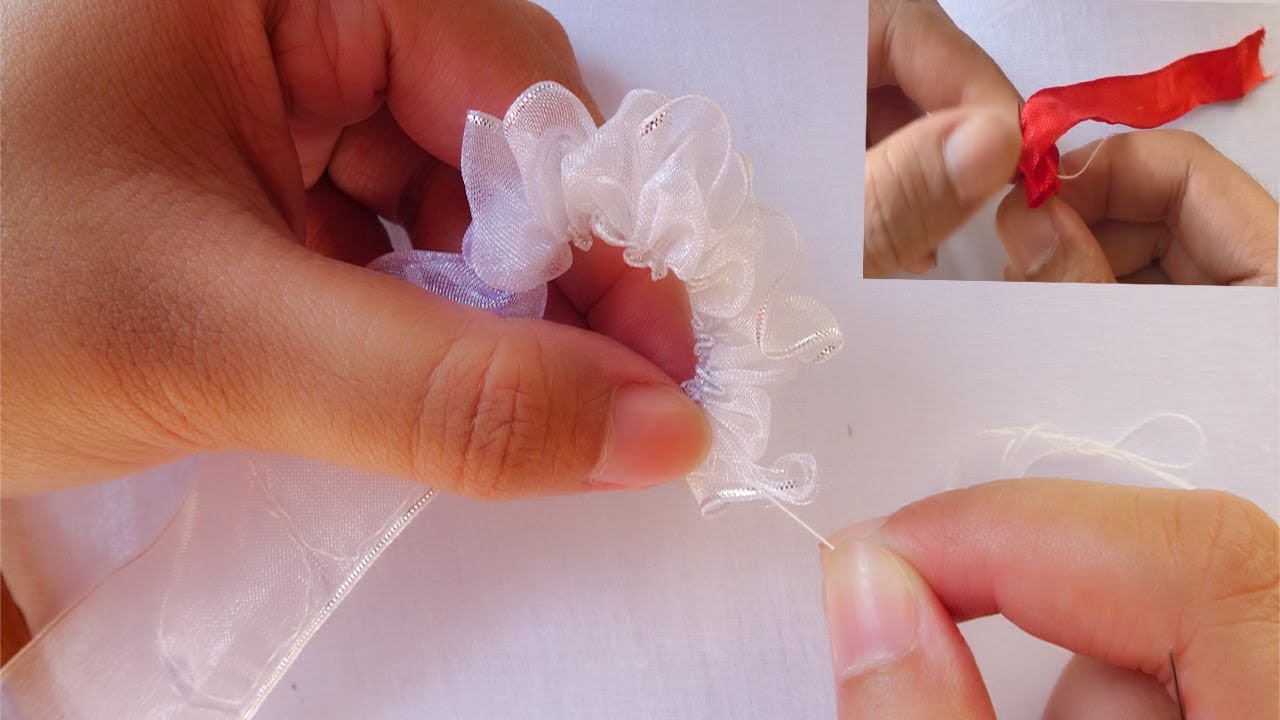 hand embroidery: 2 easy ribbon work tutorial in one video|ribbon flower ...