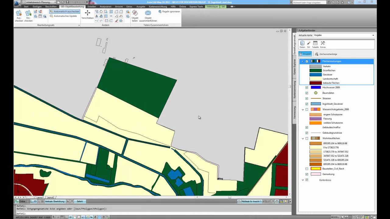 AutoCAD Map3D 2012 Part 1 - YouTube