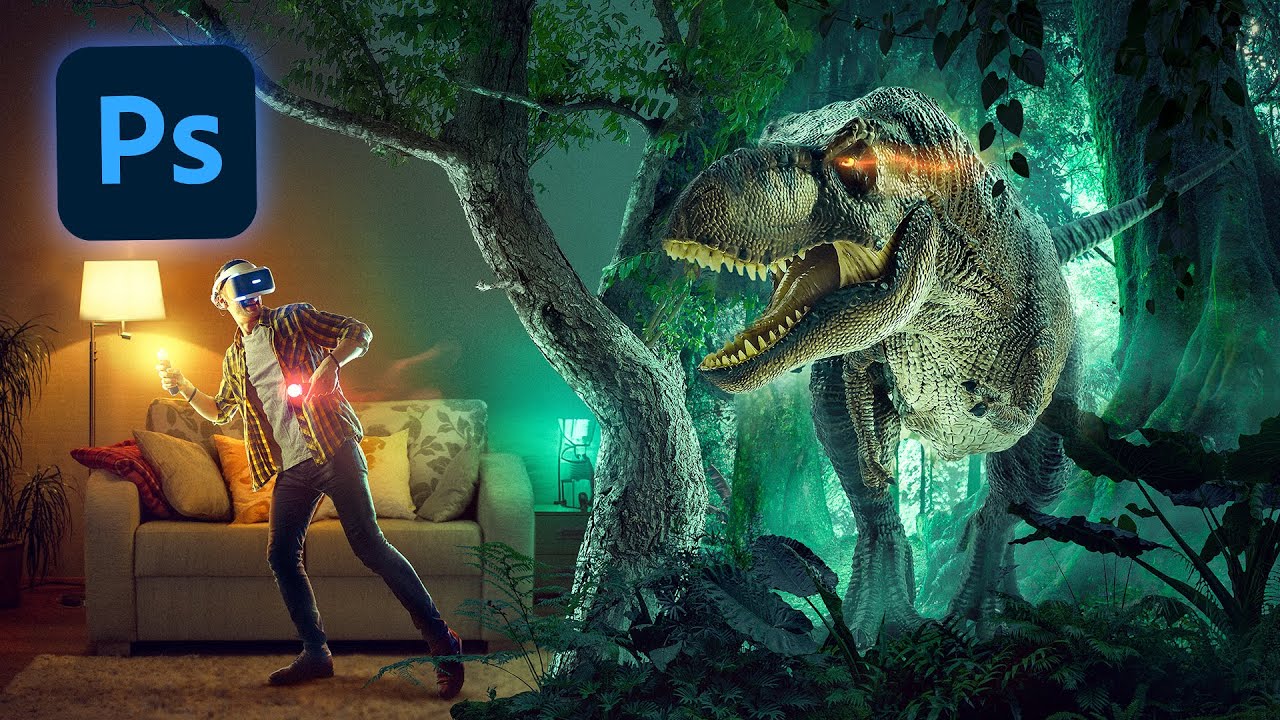 Create Eye-Catching VR Advertising design - 🔥 Full Photoshop tutorial ...