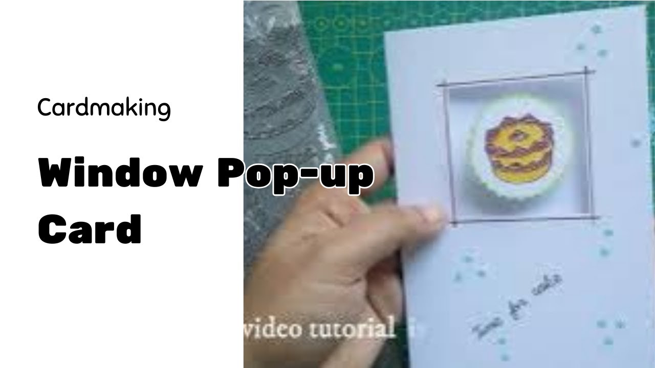 Fun interactive card with simple supplies | window popup card - YouTube