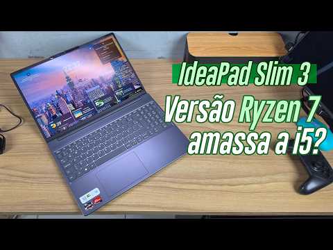 A melhor escolha? Usei o IdeaPad Slim 3 com Ryzen 7-7735HS (Review)
