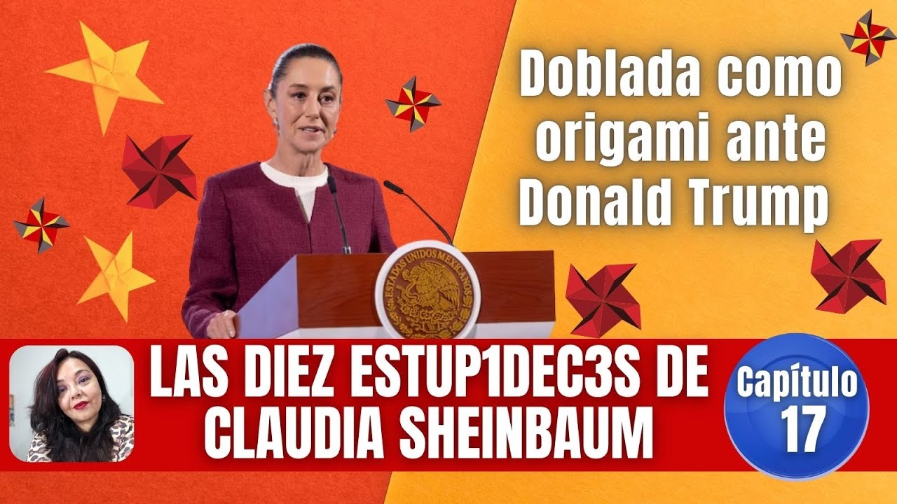 Doblada como origami ante Donald Trump. Las 10 estup1d3c3s de Claudia ...