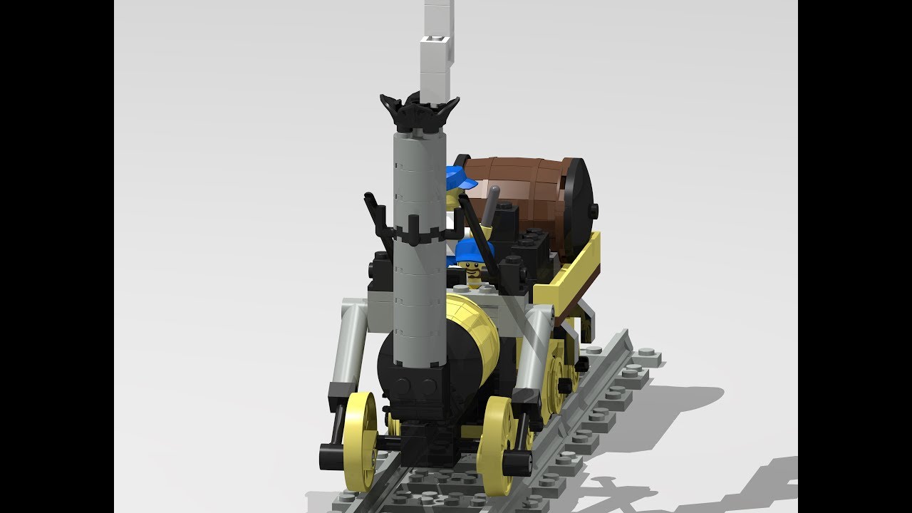 LEGO MOC Stephenson's Rocket Steam Engine ver. 1.0 - step by step ...