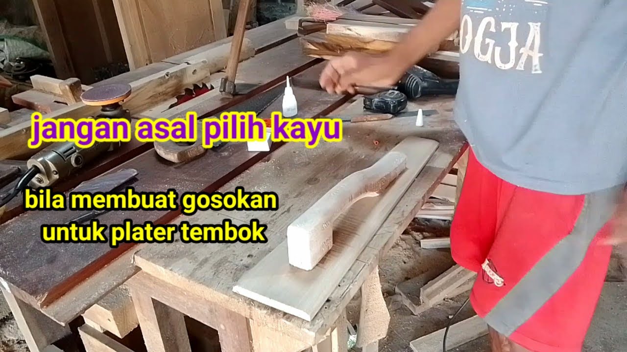 jangan asal pilih kayu untuk membuat gosokan plaster tembok#woodworking ...