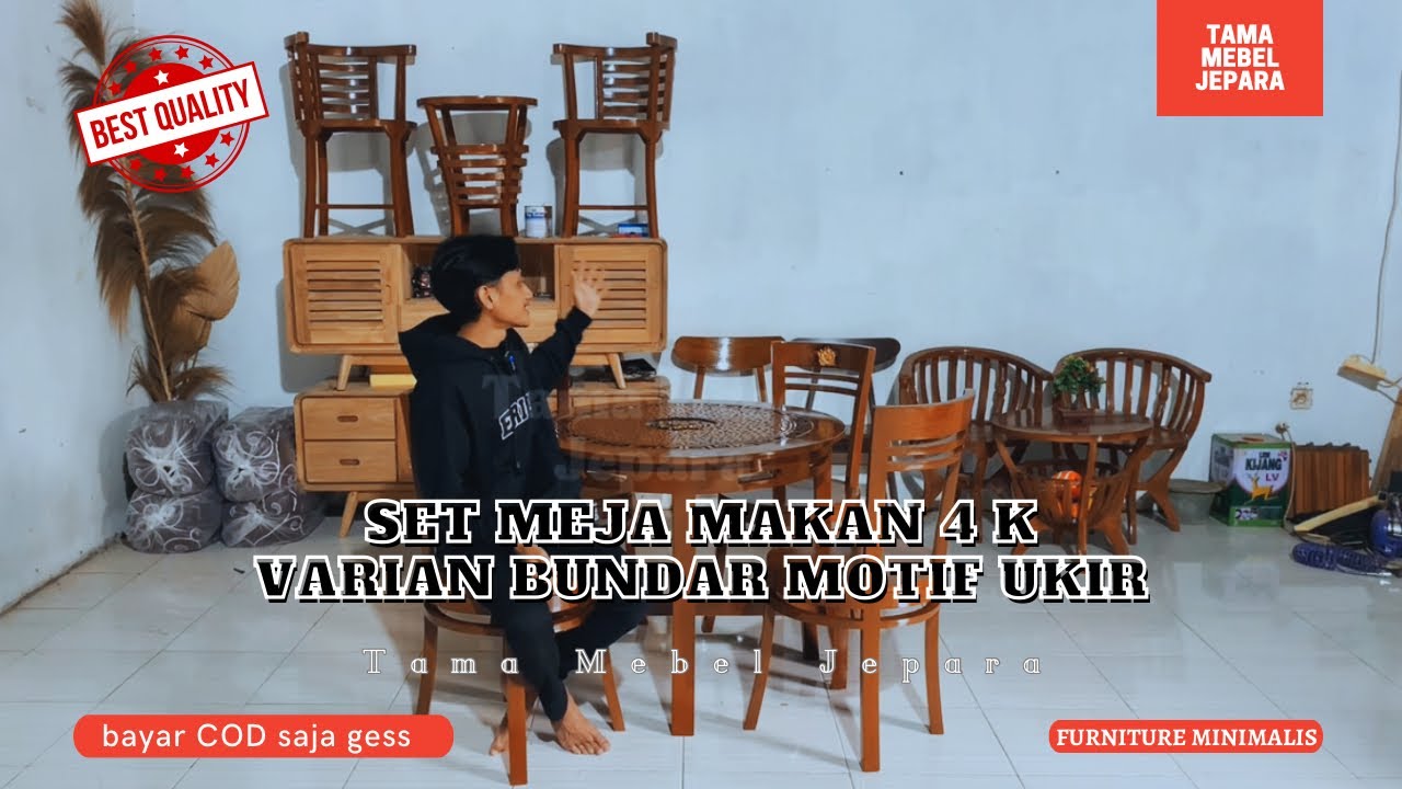 Dibawah 2 Juta Saja Dapat Set Meja Makan Bunda 4 Kursi 1 Meja Sudah ...