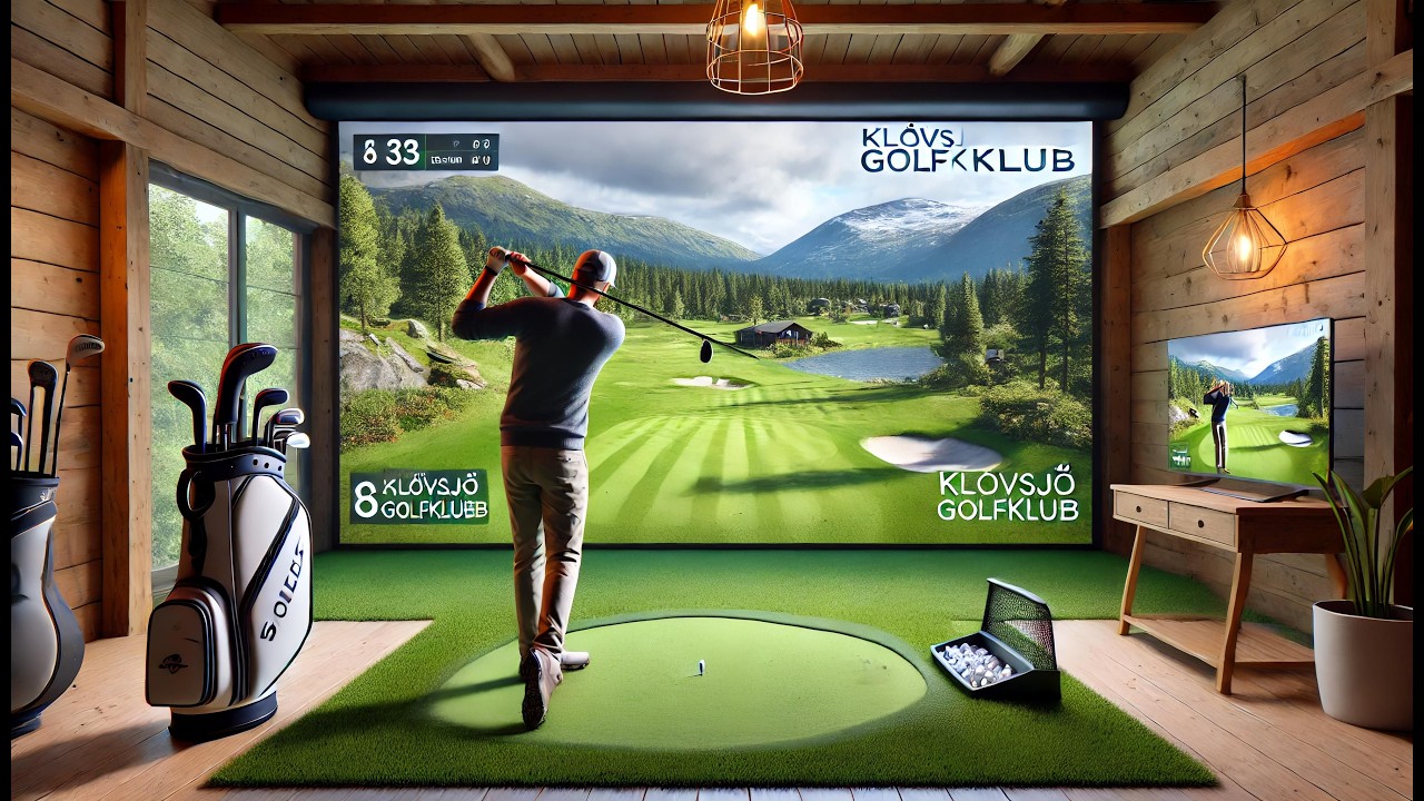 The Ultimate Backyard Golf Simulator Experience ★ Klovsjo Golfklubb ★ GSPro & Garmin Approach ...