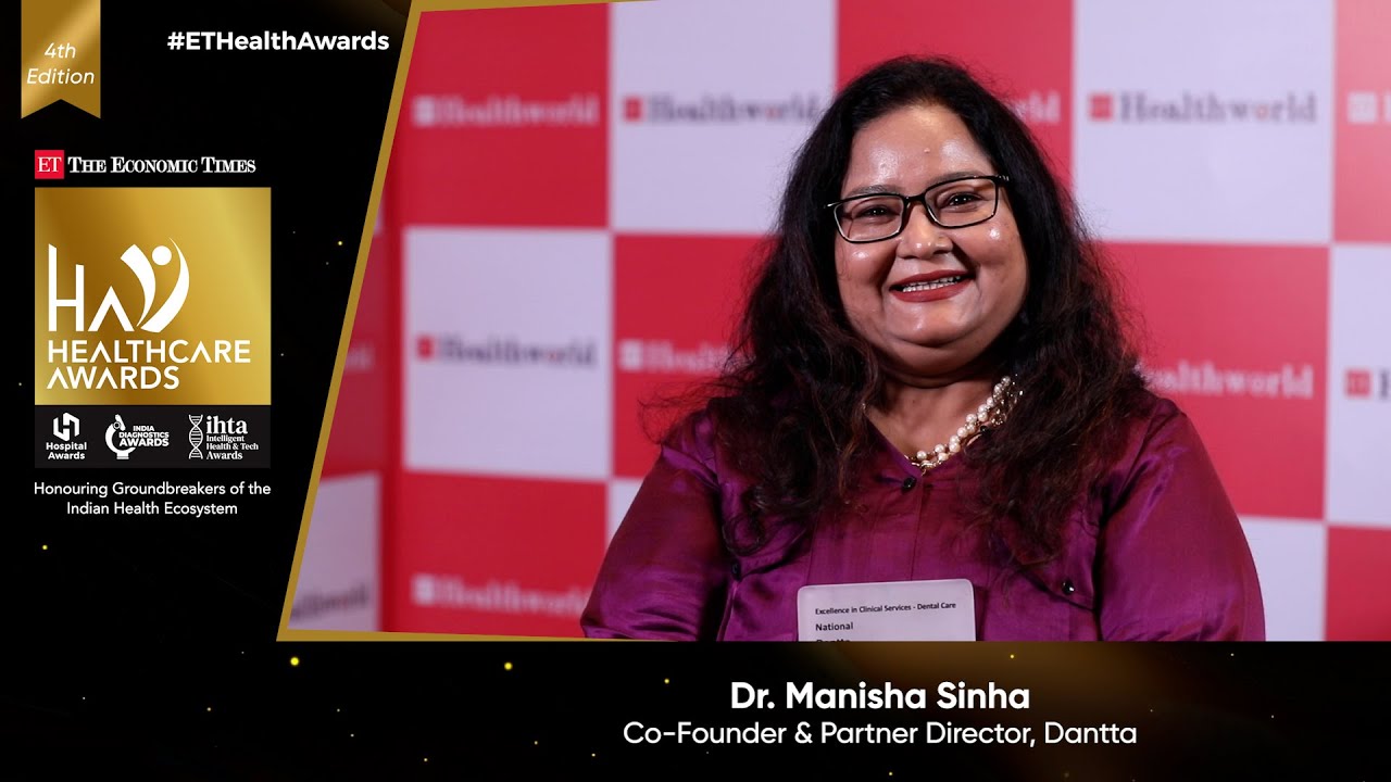 Dr. Manisha Sinha at #ETHealthAwards - YouTube