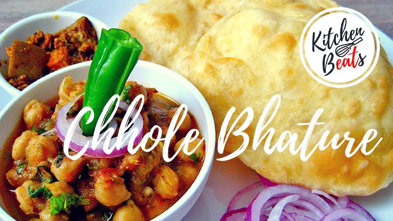 Chhole Bhature | India's most famous Street food | Kabuli Chane Chhole ...