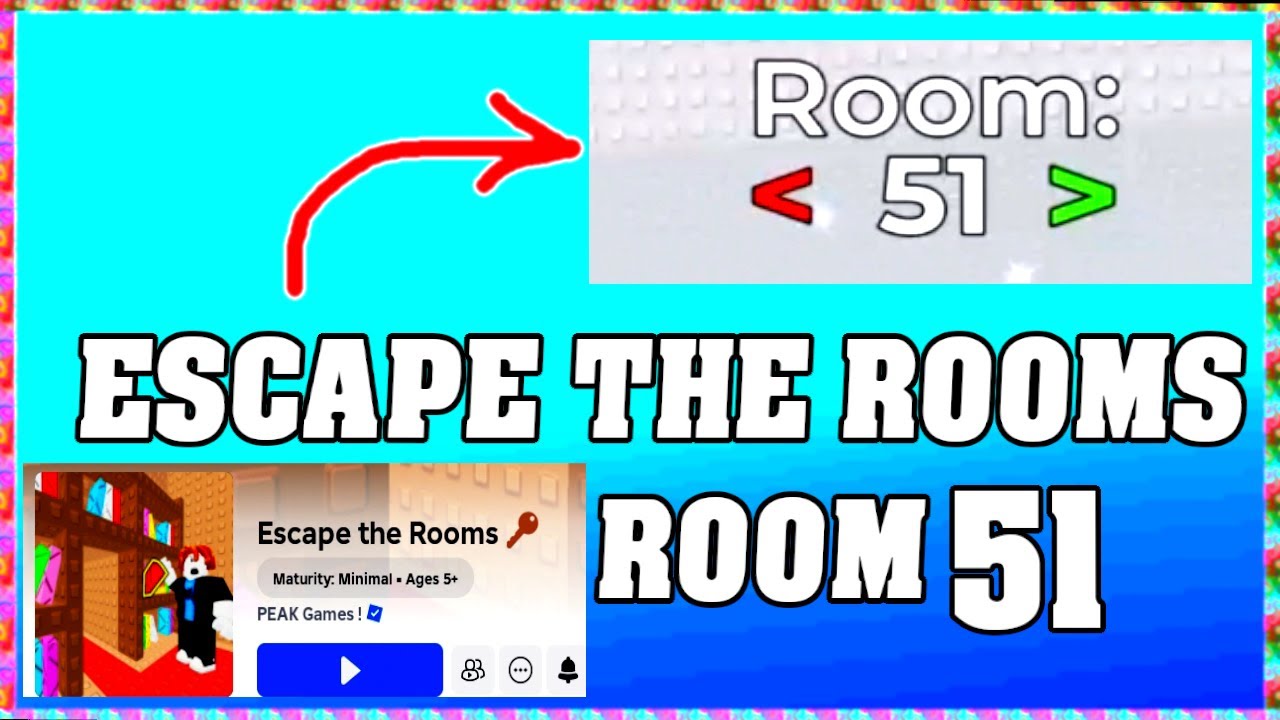 ROOM 51 ESCAPE THE ROOMS Roblox Walkthrough [Full Guide English] - YouTube