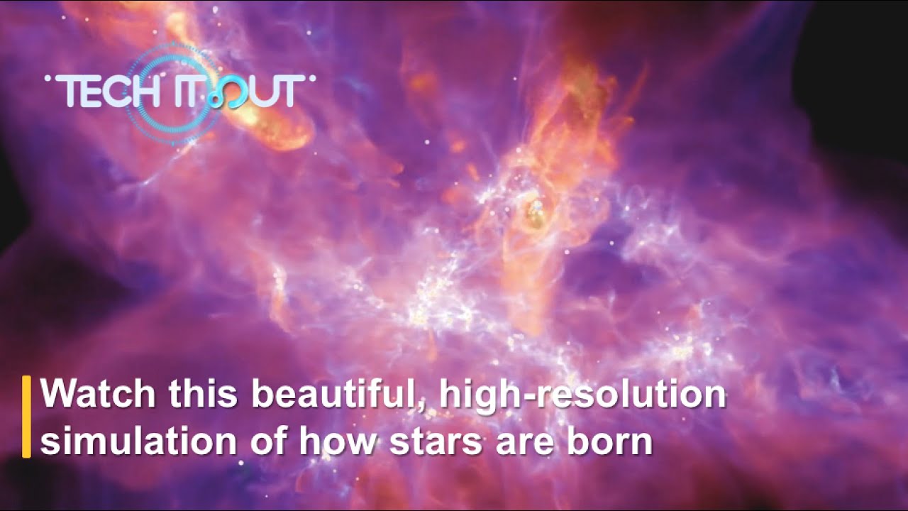 Watch this beautiful, high-resolution simulation of how stars are born ...