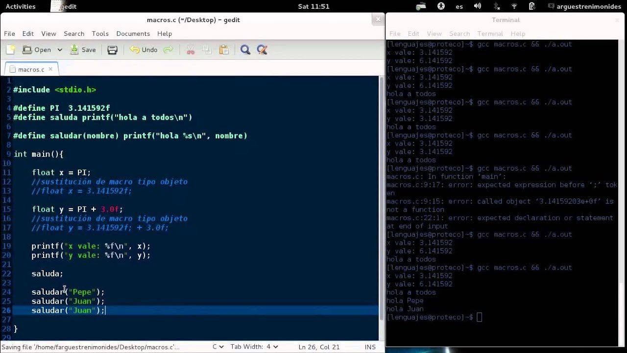 Macros en C, Proteco - YouTube