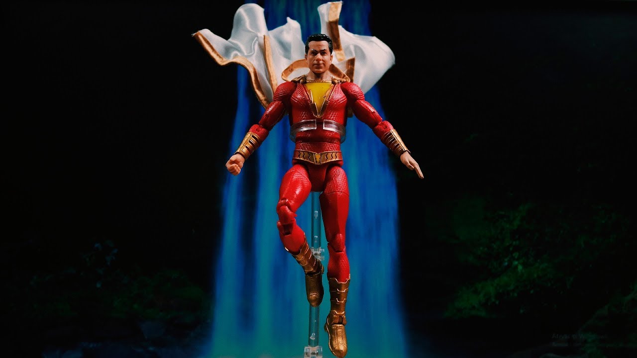 SHAZAM DC MULTIVERSE | ACTION FIGURE SHAZAM MOVIE CUSTOM CAPE! - YouTube