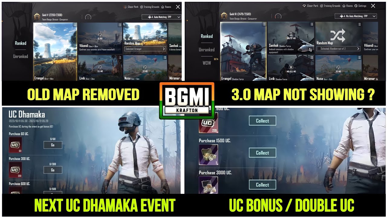 BGMI 3.0 NEXT UC DHAMAKA | NEW MAP | BGMI NEW UPCOMING EVENTS | BGMI 3. ...