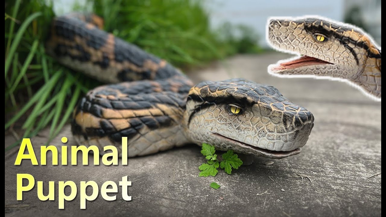 Vivid Snake Puppet For Sale | Animal Puppet - YouTube