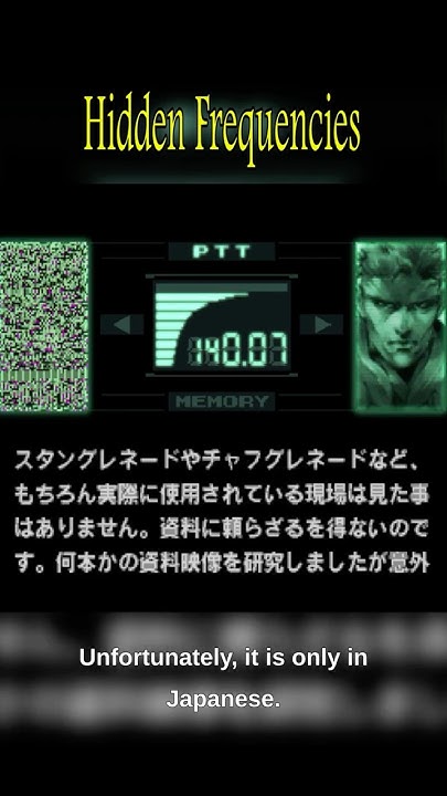 Mgs1 Hidden Codec Frequencies Youtube