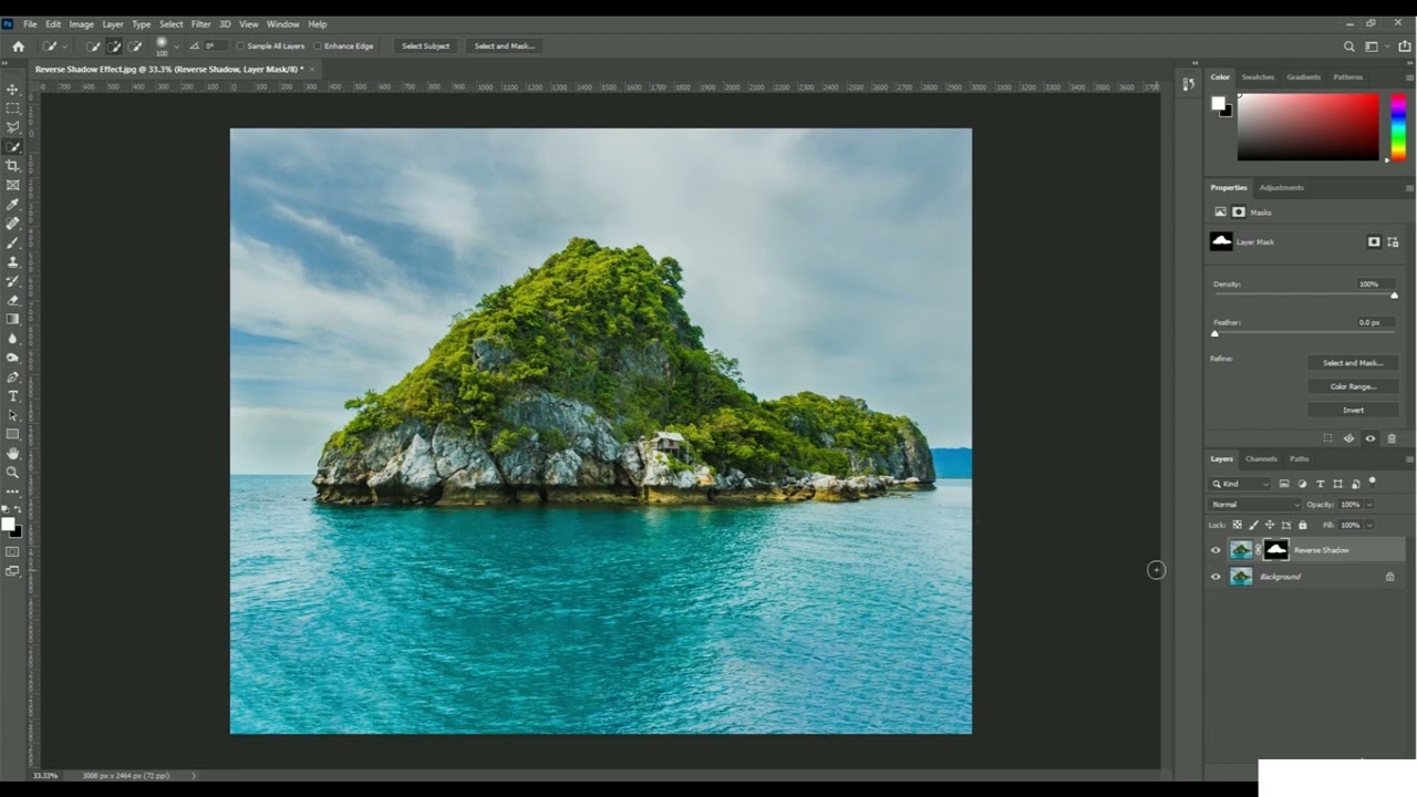 photoshop Shadow, PART 14 Add Reverse Shadow - YouTube