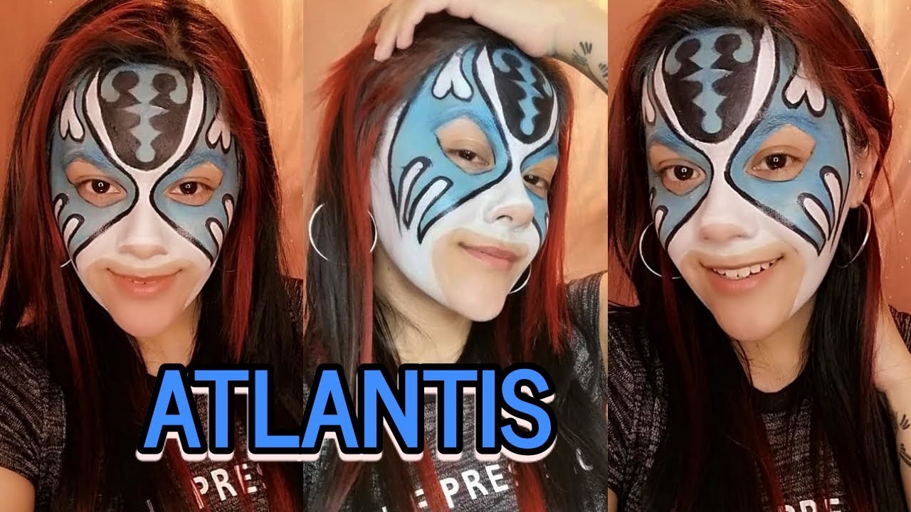 MAQUILLAJE INSPIRADO EN ATLANTIS - ATLANTIS LUCHADOR - ATLANTIS CMLL ...