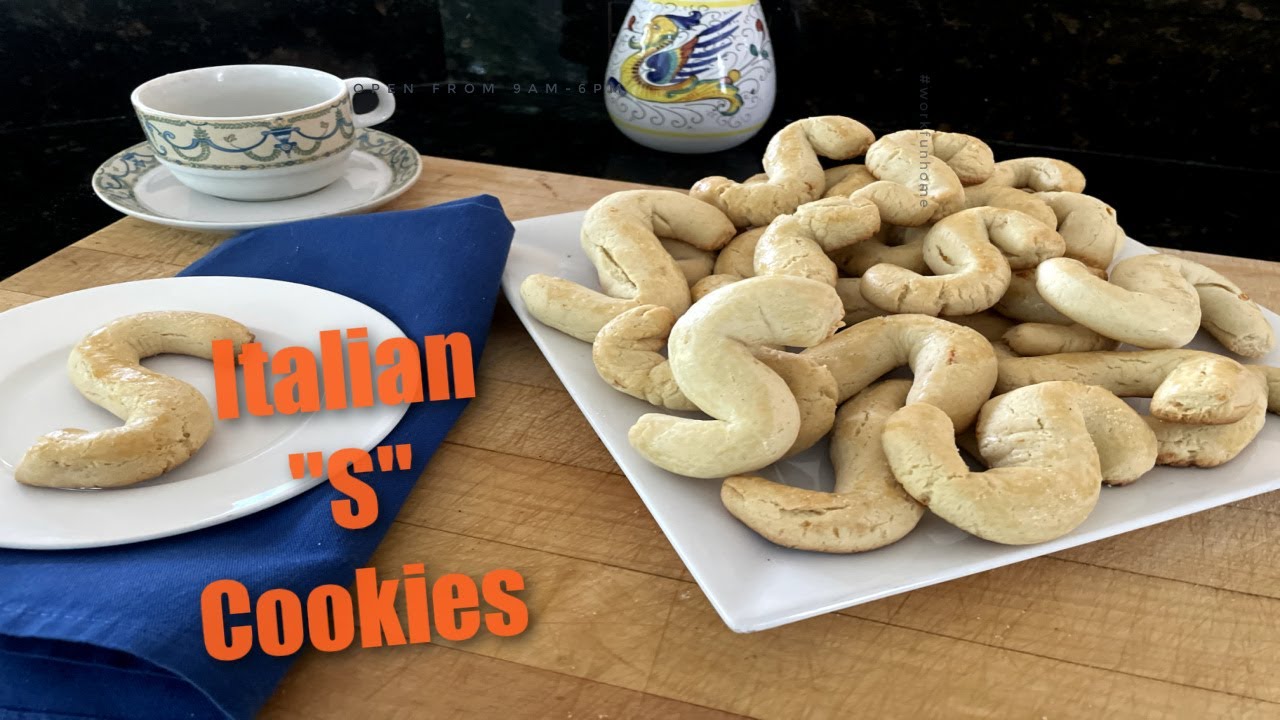 s cookies - Italian "S" cookies - how to make s cookies at home. - YouTube