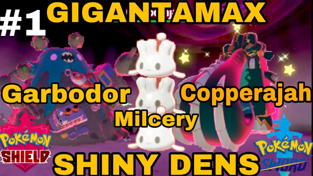 Pokemon Sword & Shield - Shiny GMax COPPERAJAH, Shiny GMax MILCERY ...