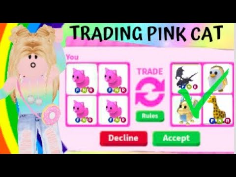 What People Trade For A Pink Cat - Adopt Me - YouTube