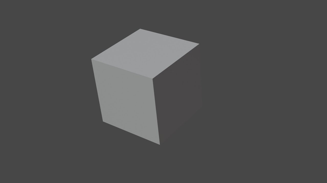 The moving cube animation test - YouTube